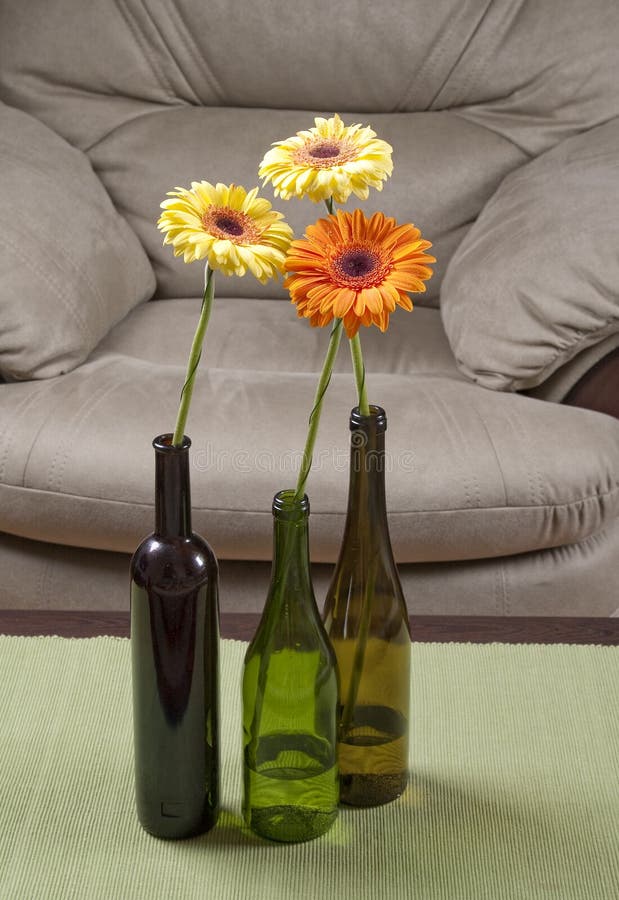 Three gerberas stock photo. Image of domestic, gerber - 20334100