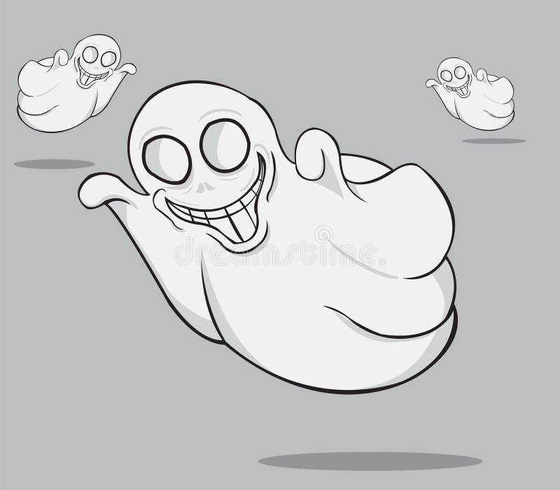Three Ghosts illustration stock vector. Illustration of mystery - 33808613