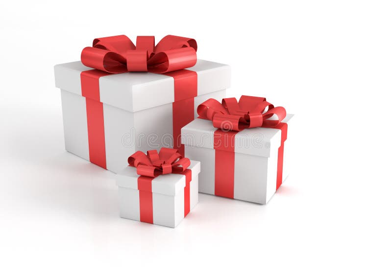 Three Gift Boxes stock illustration. Illustration of isolated - 77798672