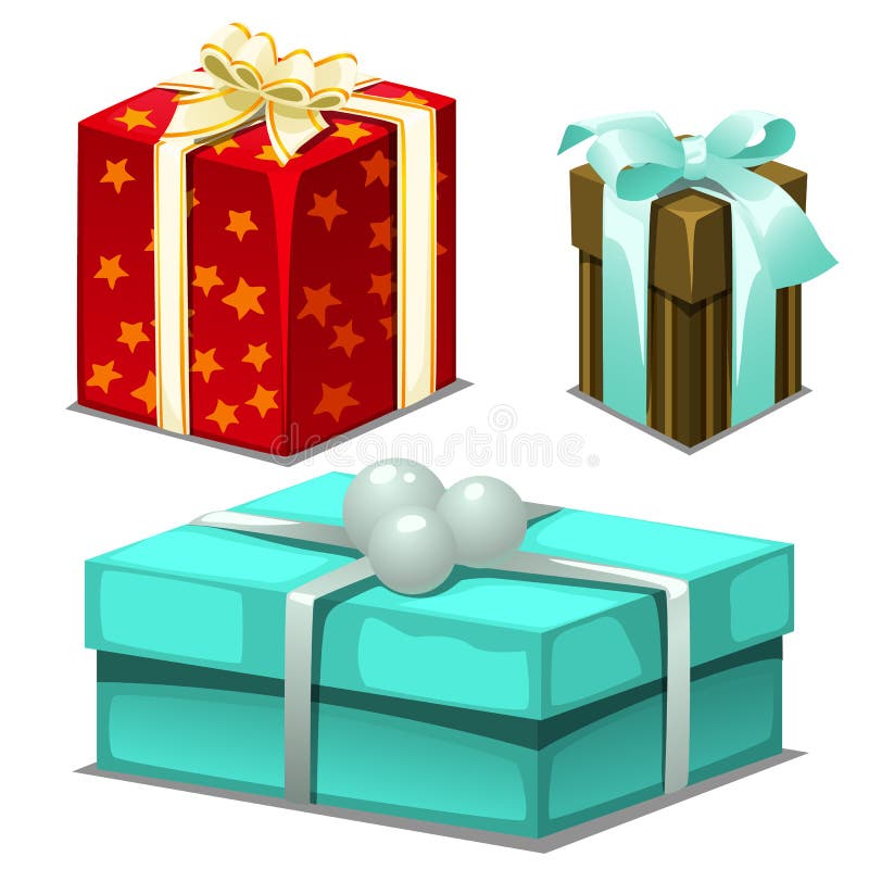 Three Gift Boxes Icons Stock Illustrations – 33 Three Gift Boxes Icons ...
