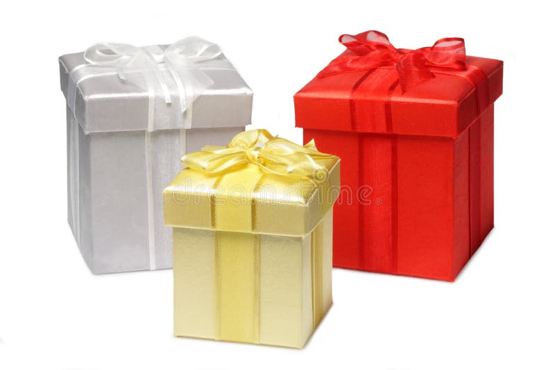 Three gifts stock image. Image of surprise, festive, giving - 15939279