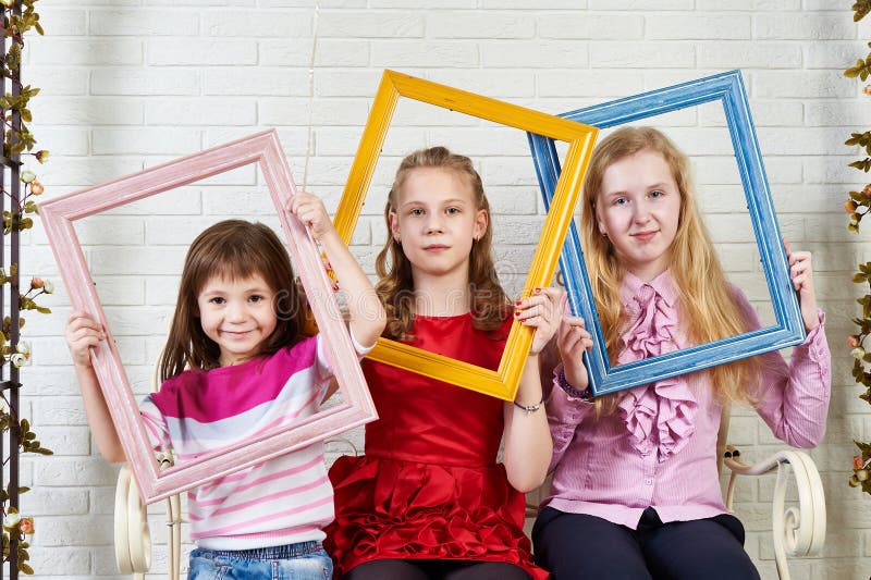 Frames Girls Wall Stock Photos - Free & Royalty-Free Stock Photos from ...