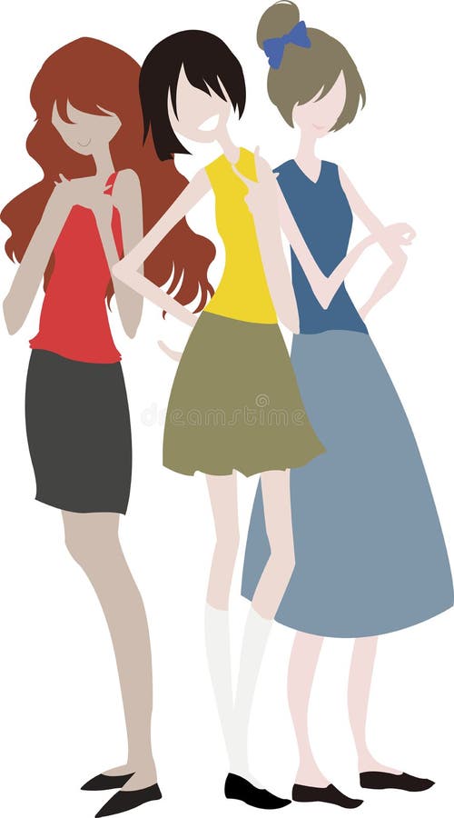 Three Girls Yoga Silhouette Stock Vector - Illustration of leisure ...