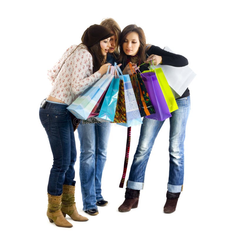 Three girls out shopping. stock photo. Image of gesture - 8232888 Three girls out shopping. stock photo. Image of gesture - 8232888