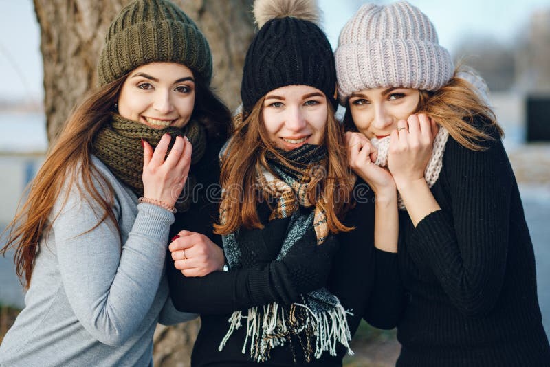 Three girls stock photo. Image of ladies, group, european - 171125158