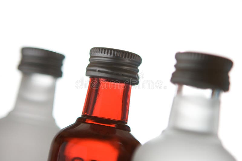 Three glass bottles stock image. Image of difference, party - 7290847
