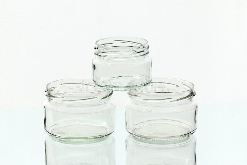 Three glass jars stock photo. Image of cooking, form - 21213066