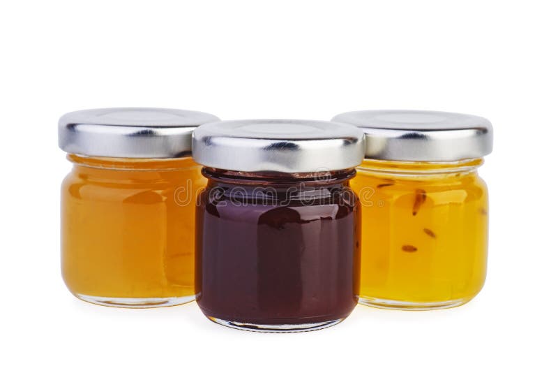 Three Different Jam Glass Jars Stock Photos - Free & Royalty-Free Stock ...