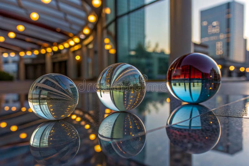 Glass Reflections Mirrors Glossy Surfaces. Generated Using AI. Stock ...