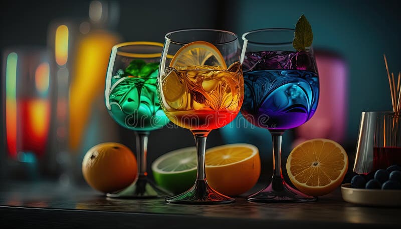 Three Color Drink Glasses Stock Illustrations – 206 Three Color Drink ...