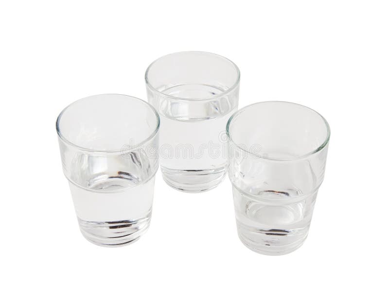 Three glasses of water stock image. Image of color, food - 10499415