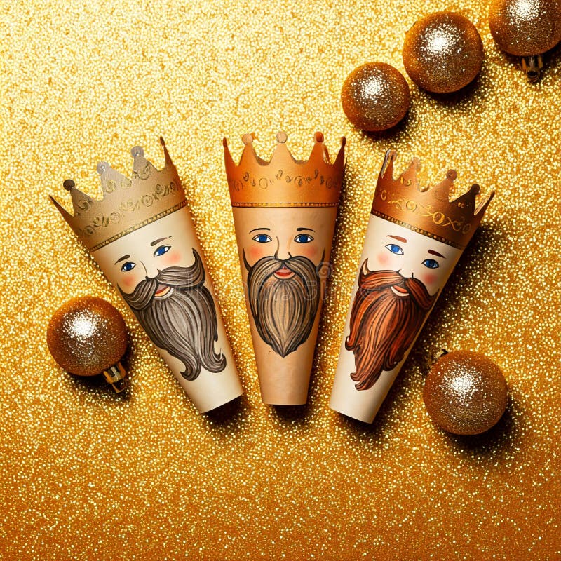 Glittery Paper Kings Stock Illustrations – 6 Glittery Paper Kings Stock ...