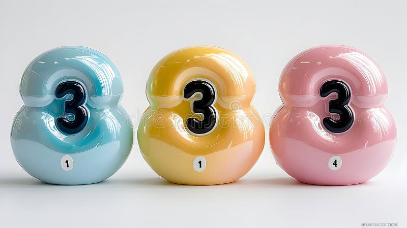 Pastel Number Blocks stock illustration. Illustration of background ...