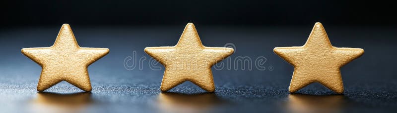 Three Gold Stars Rating, Review, Excellence, Image Composition, Star ...