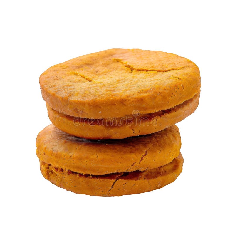 Three Golden Brown Bread Rounds Stacked Stock Photo - Illustration of ...