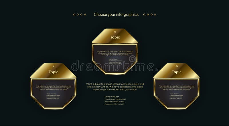 Three Golden Polygon Shape Buttons Design and the Premium Options Chart ... Three Golden Polygon Shape Buttons Design and the Premium Options Chart ...