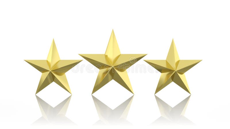 Gold Stars in Shape of Triangle Stock Illustration - Illustration of ...