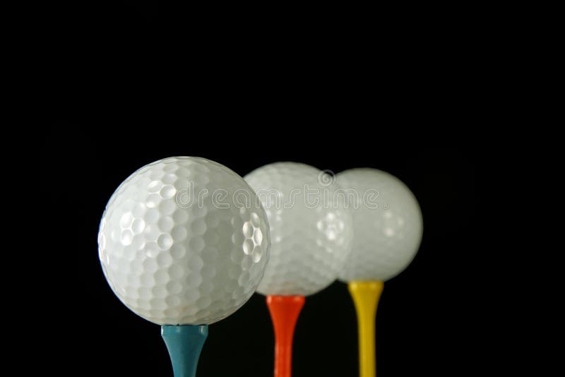 Three Golf Balls stock image. Image of still, game, life - 4828983