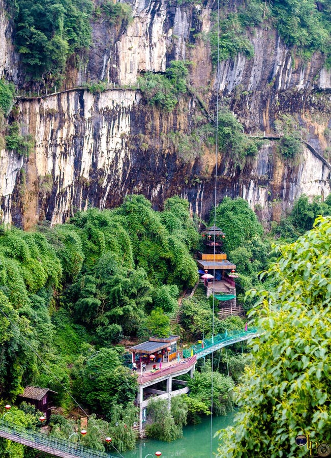 Three gorges mountain stock image. Image of visiting - 121940757