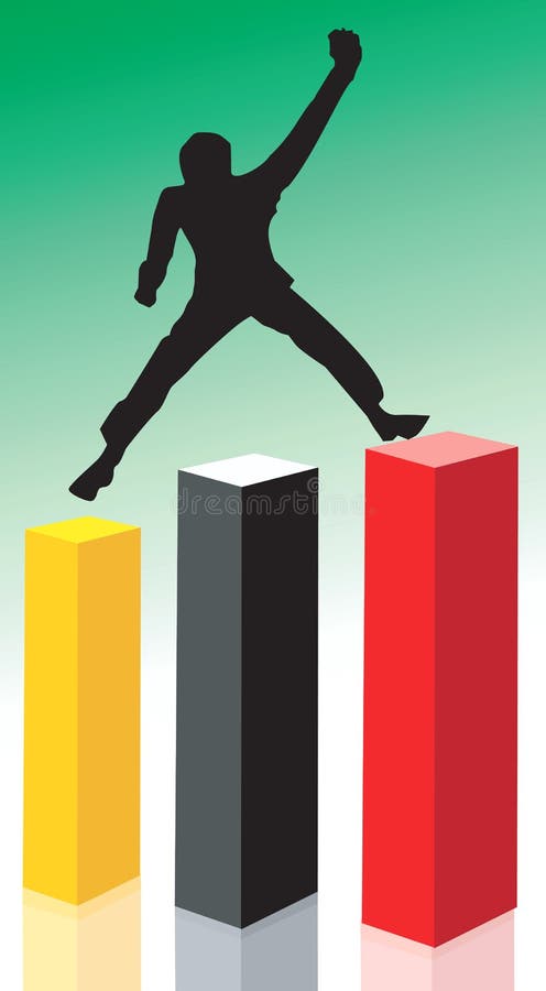 Three graphical blocks stock vector. Illustration of industry - 3822703