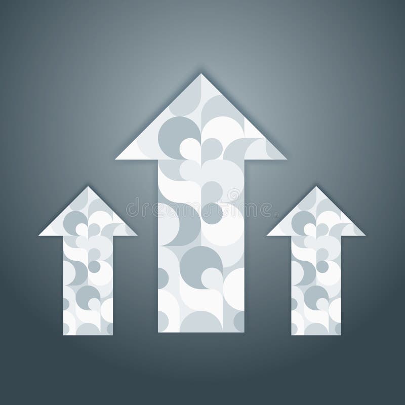Three Gray Patterned Multi-colored Arrows Stock Vector - Illustration ... Three Gray Patterned Multi-colored Arrows Stock Vector - Illustration ...