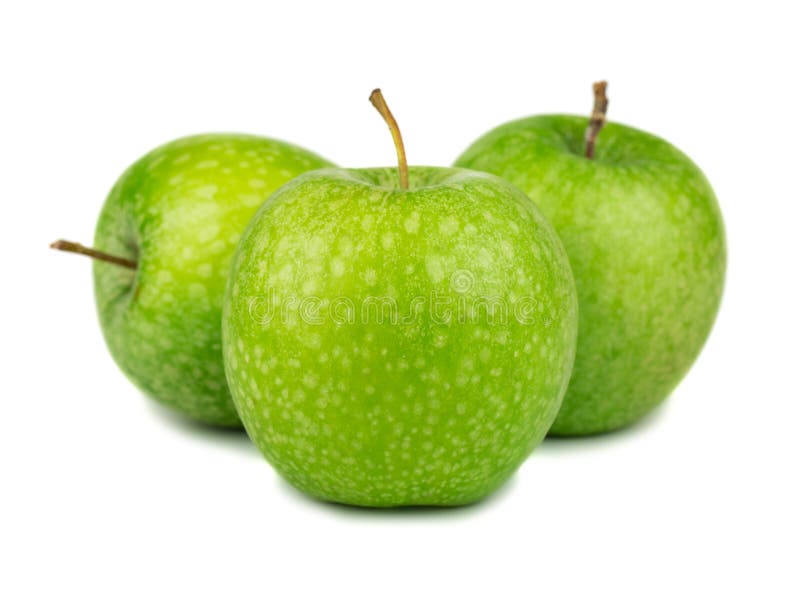 Three Green Apples stock photo. Image of colour, food - 39920694