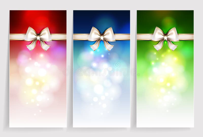 Three Greeting card stock vector. Illustration of festive - 37148802