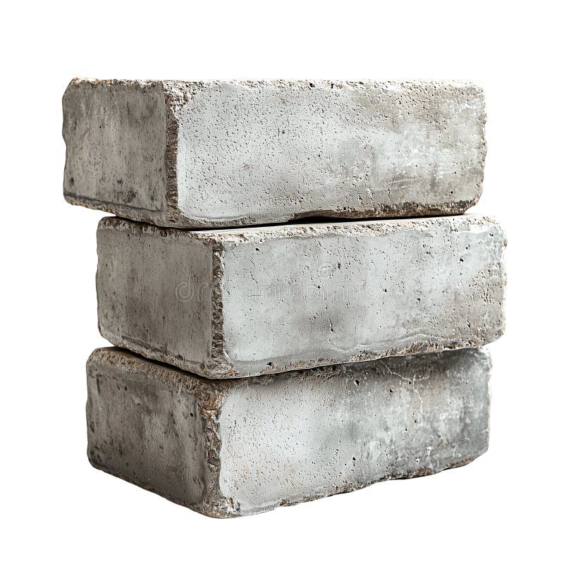 Three Grey Concrete Blocks Stacked Texture Hard Stone Rough Stock ...
