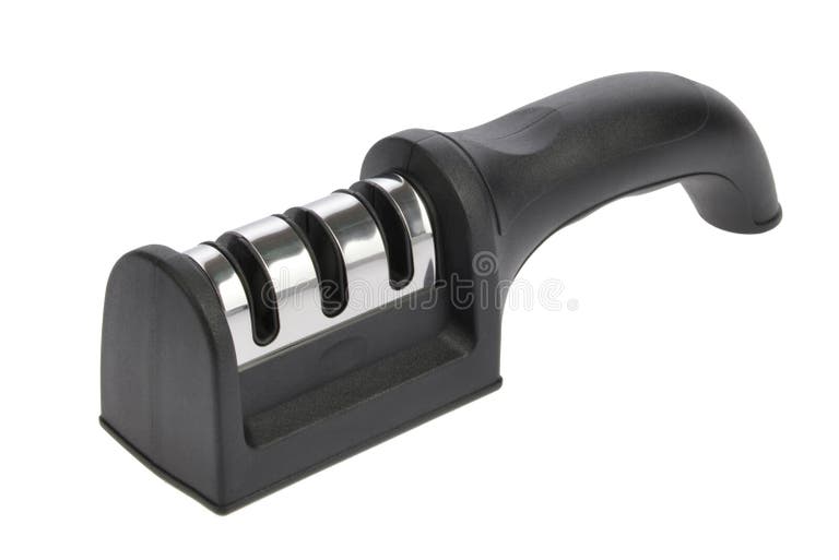 Three Groove Knife Sharpener Isolated on a White Background Stock Image ...