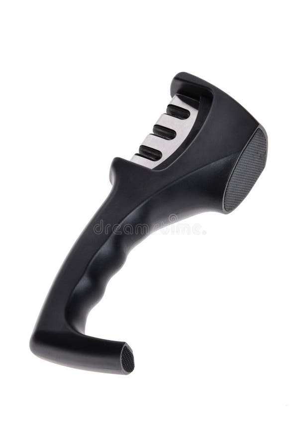 Three Groove Knife Sharpener Isolated on a White Background Stock Image ...