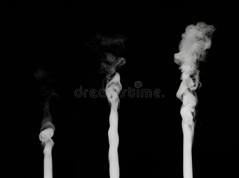Three Growth Stages of Smoke Jet Stock Photo - Image of flow, stream ...