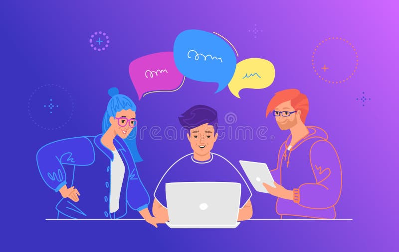 Project team avatars stock vector. Illustration of face - 58689929