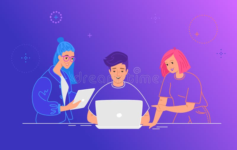 Project team avatars stock vector. Illustration of face - 58689929