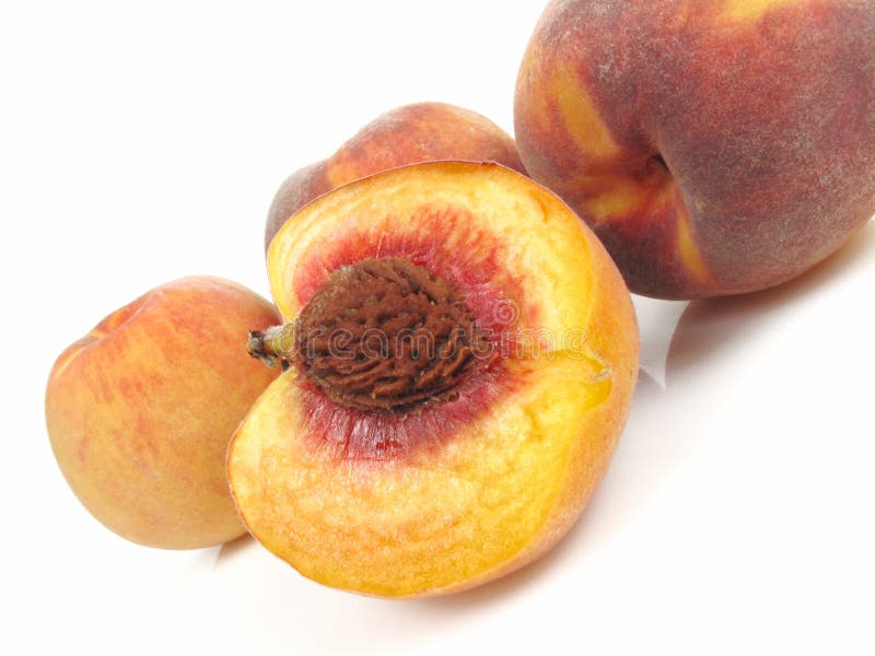 One an half peaches stock image. Image of freshness, food - 10381733
