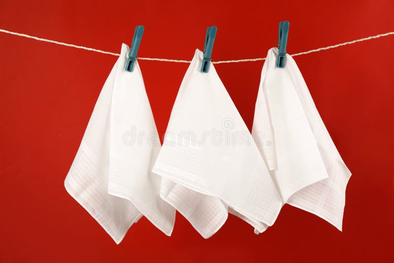 Hanging handkerchiefs stock image. Image of clothing - 45430949