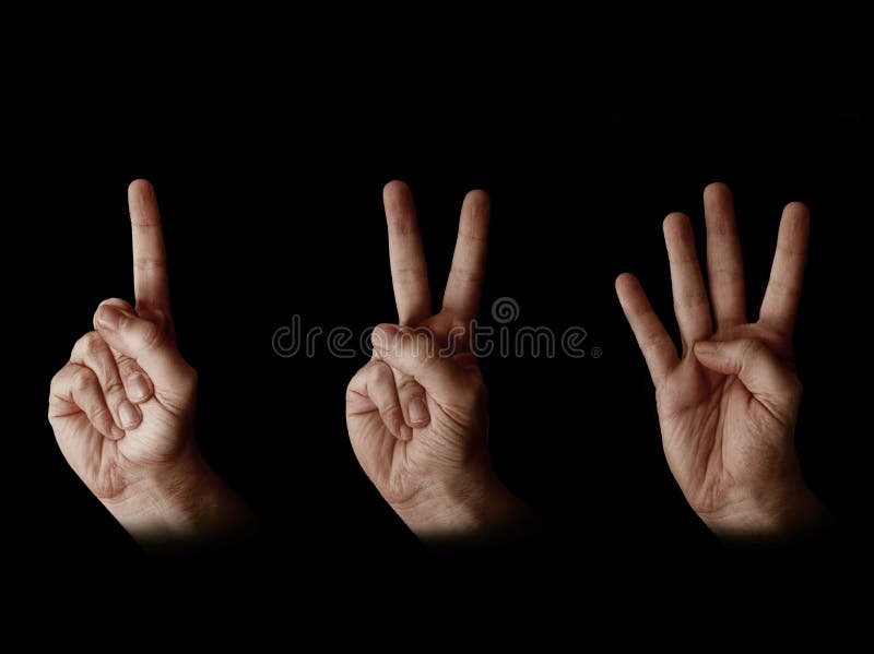 Three hands stock illustration. Illustration of show, people - 2068568