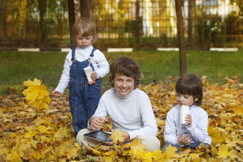 Three happy boys stock image. Image of brother, little - 55723015