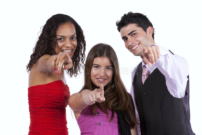 Three happy teenagers stock image. Image of multi, laugh - 19501533