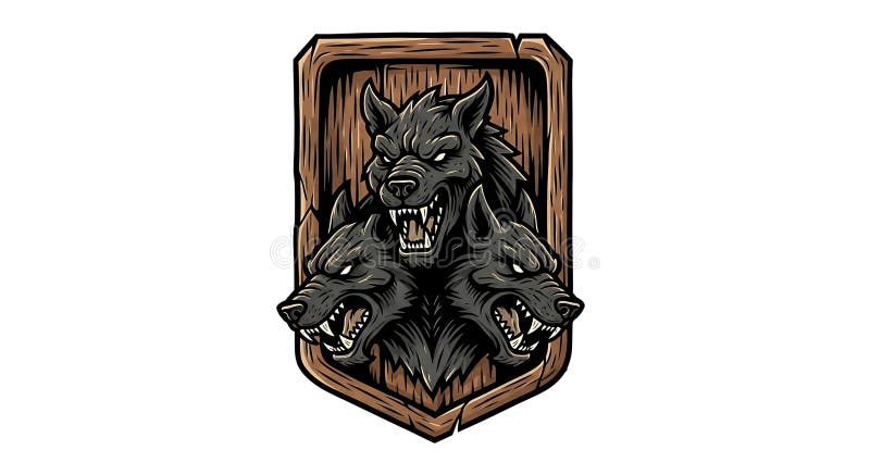 Stylized Two Headed Eagle with Guitar Stock Illustration - Illustration ...