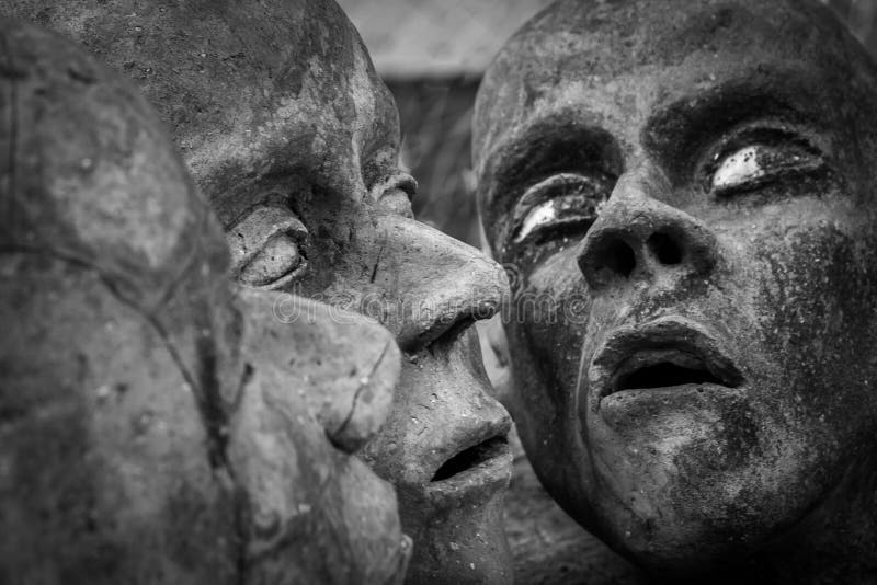 Three heads stock image. Image of head, pokojashy, bydlenashy - 101565751