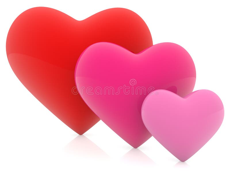 Heart Three Sizes Stock Illustrations – 71 Heart Three Sizes Stock ...