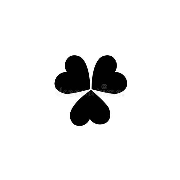 Three Hearts Love Triangle Sign Stock Illustration - Illustration of ...