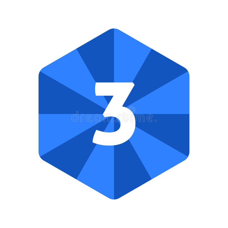 Three Hexagonal Icon stock vector. Illustration of successful - 248552516