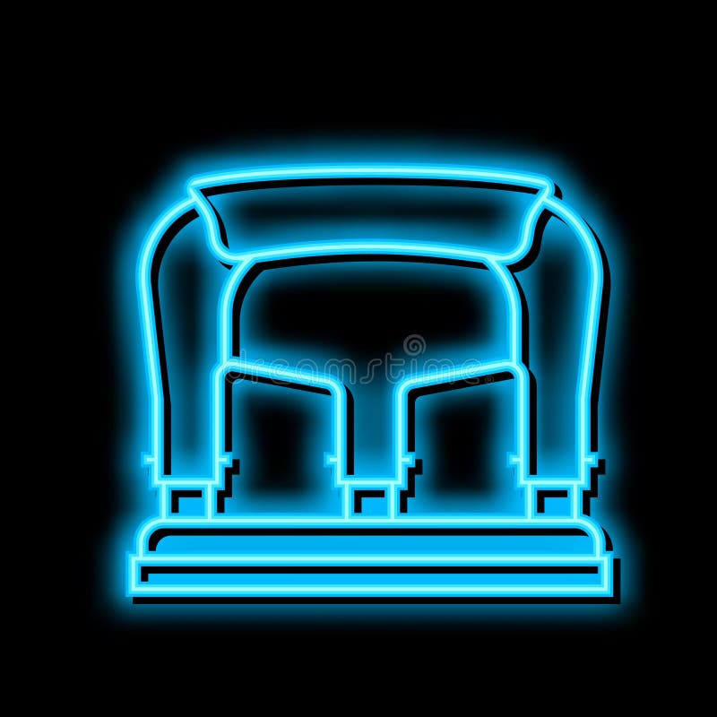 Three-hole Punch Neon Glow Icon Illustration Stock Vector ...