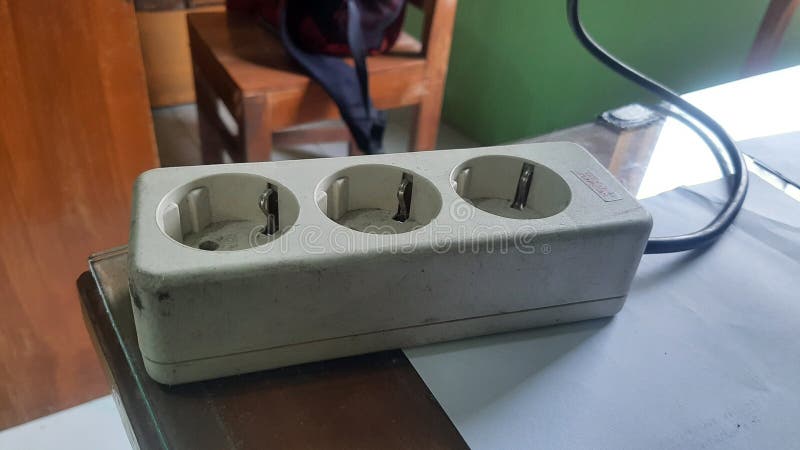 Three-hole White Electrical Terminal Stock Image - Image of terminal ...