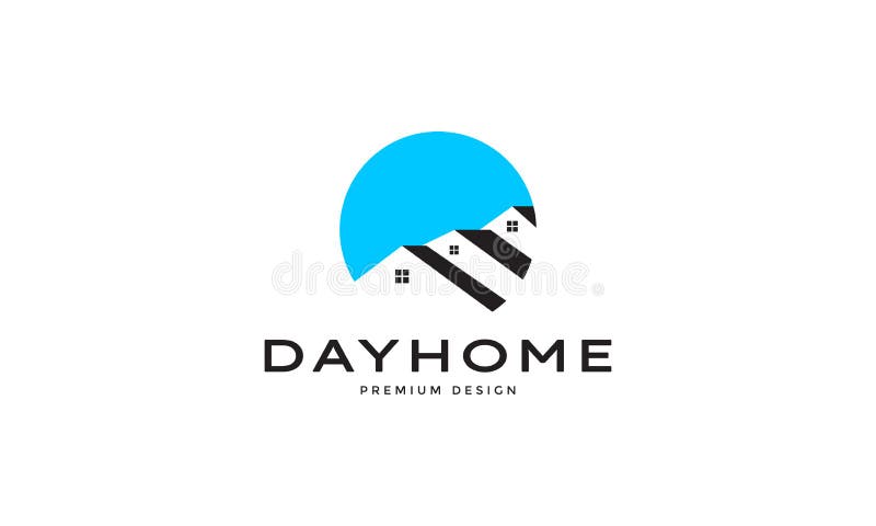 Three Home with Blue Sky Logo Symbol Vector Design Illustration Stock ...
