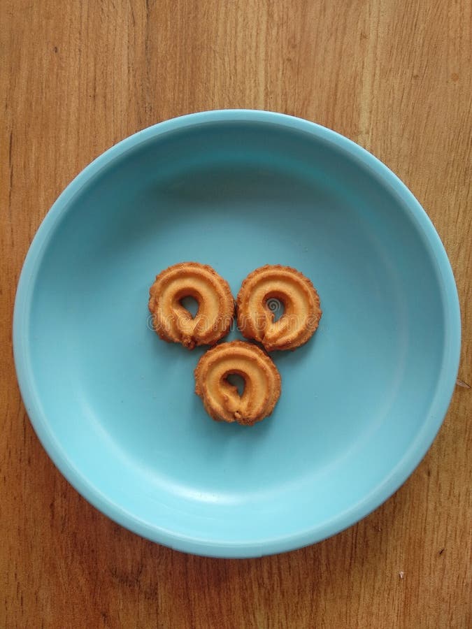 Three Homemade Biscuits stock photo. Image of plastic - 192362700