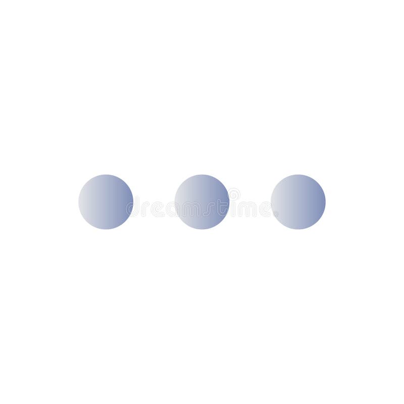 Three Horizontal Dots Menu Flat Gradient Color Ui Icon Stock Vector - Illustration of browser ...