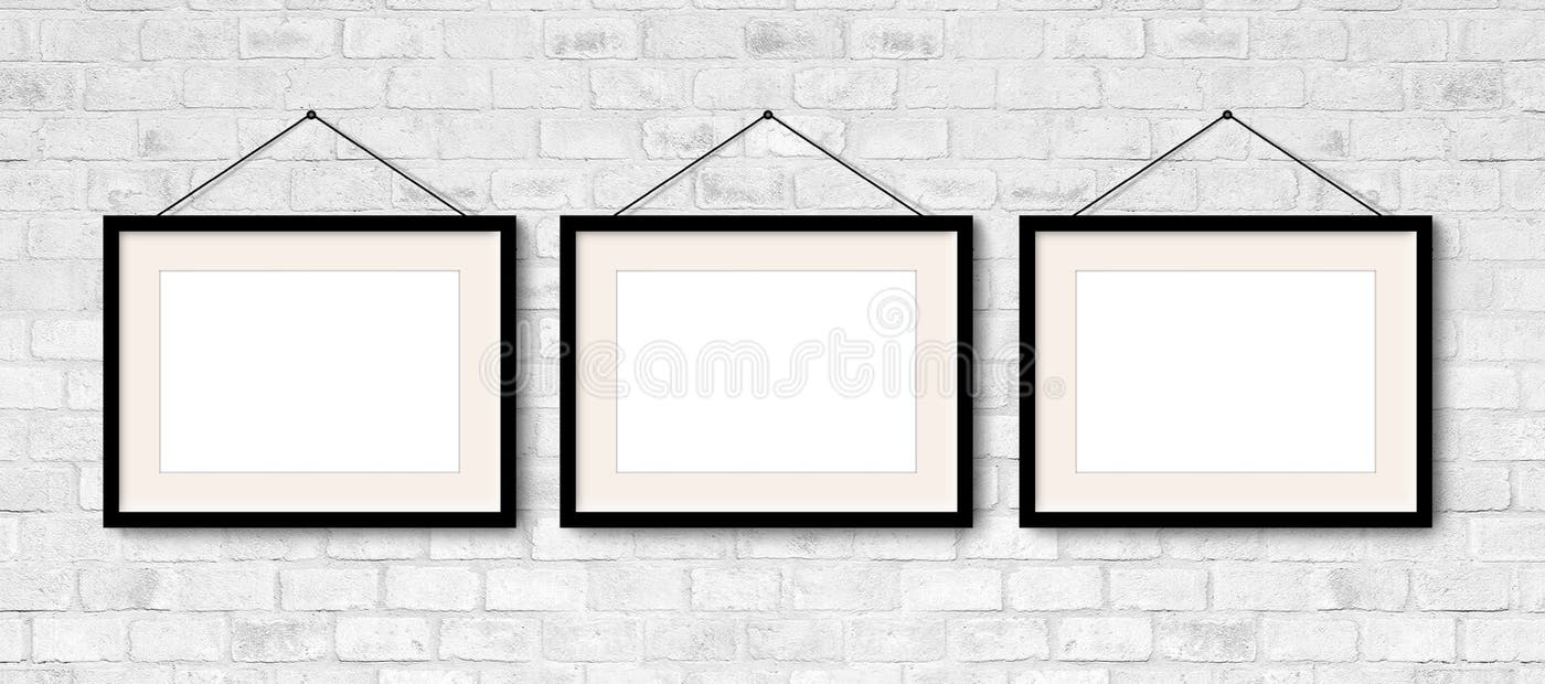 3 Blank Frames Wall Stock Illustrations – 378 3 Blank Frames Wall Stock ...