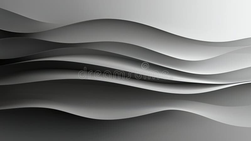 Three Horizontal Lines of Varying Thickness in Different Shades of Grey ...